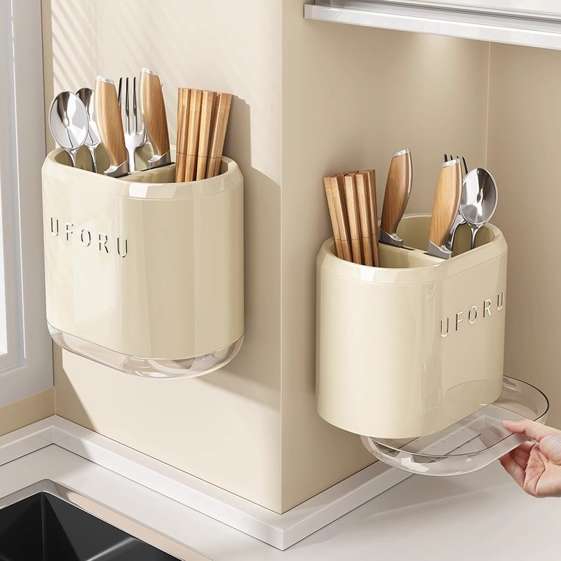 Shopee Official Shopee Official Chopstick Storage Box Wall-Mounted ...