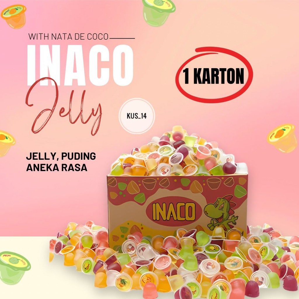 Jelly Inaco 1 Carton 10kg - Jelly Mix Flavors | Shopee Malaysia