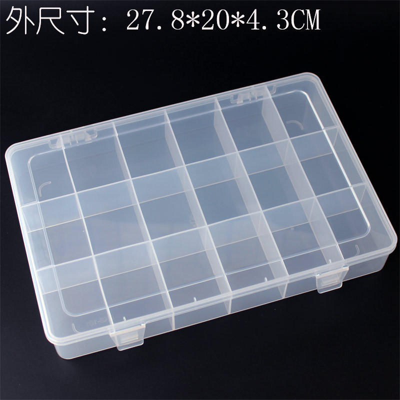 18 Grid Fixed Multi-Grid Lure Box Fishing Tools Tidy-up Box Bait Box ...