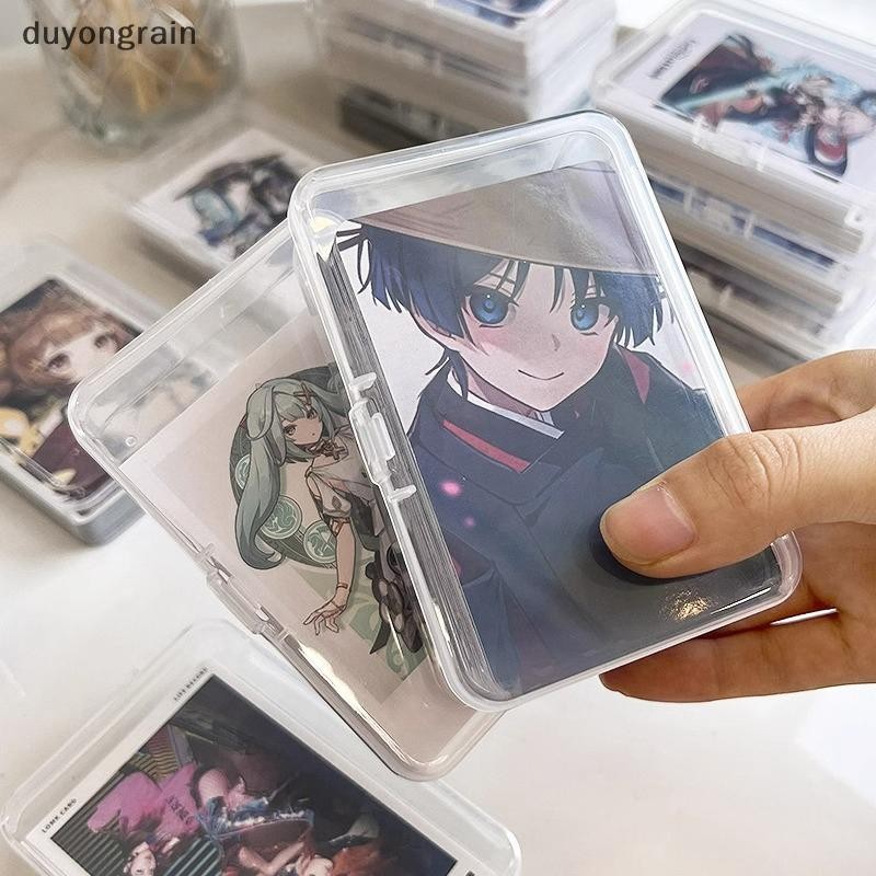 (duyongrain) New Transparent Plastic Storage Box Photocards Small Card ...