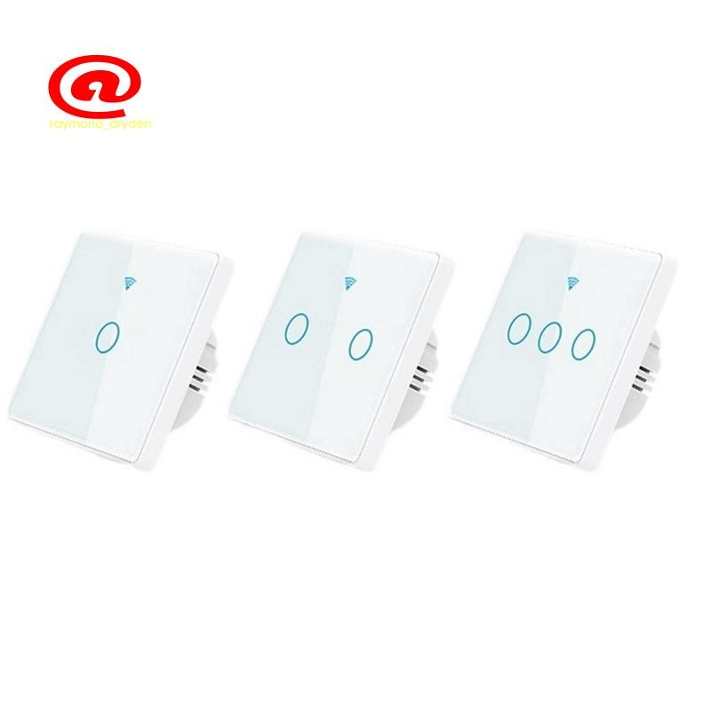 Wi-Fi Wall Switch, Smart Touch Screen Control for Alexa,Intelligent ...