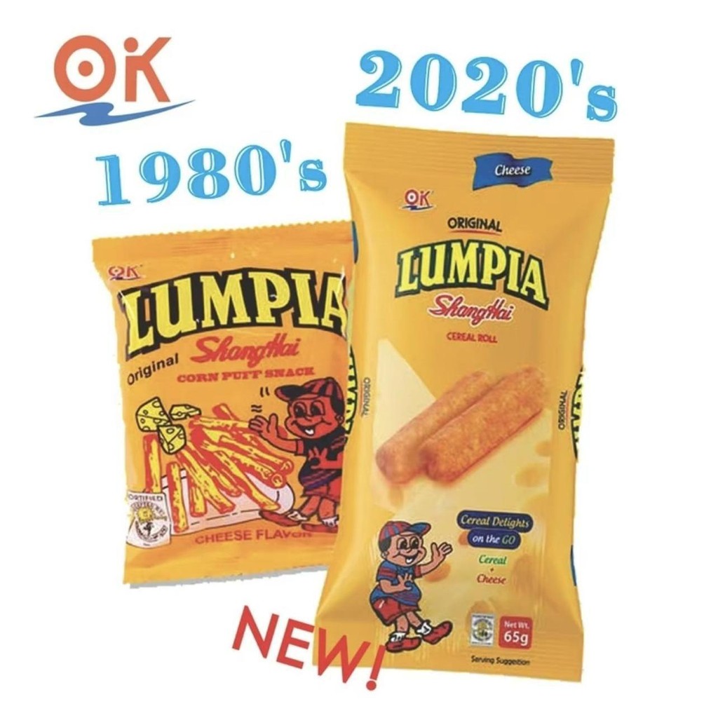 OK LUMPIA Shanghai Cereal Roll 65g Cereal Corn Roll Snack Crispy ...