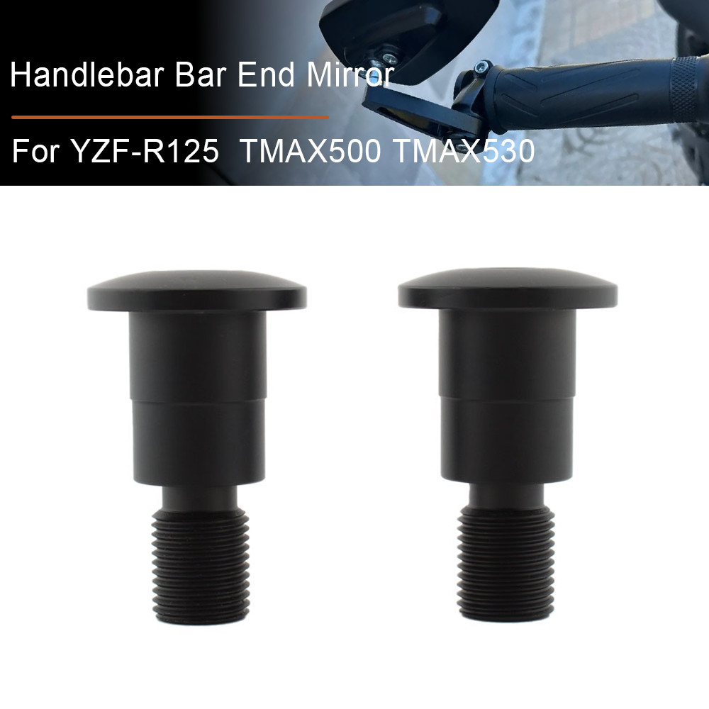 Handlebar Bar End Mirror Side Mirror Adapter For Yamaha TMAX T MAX 500 ...