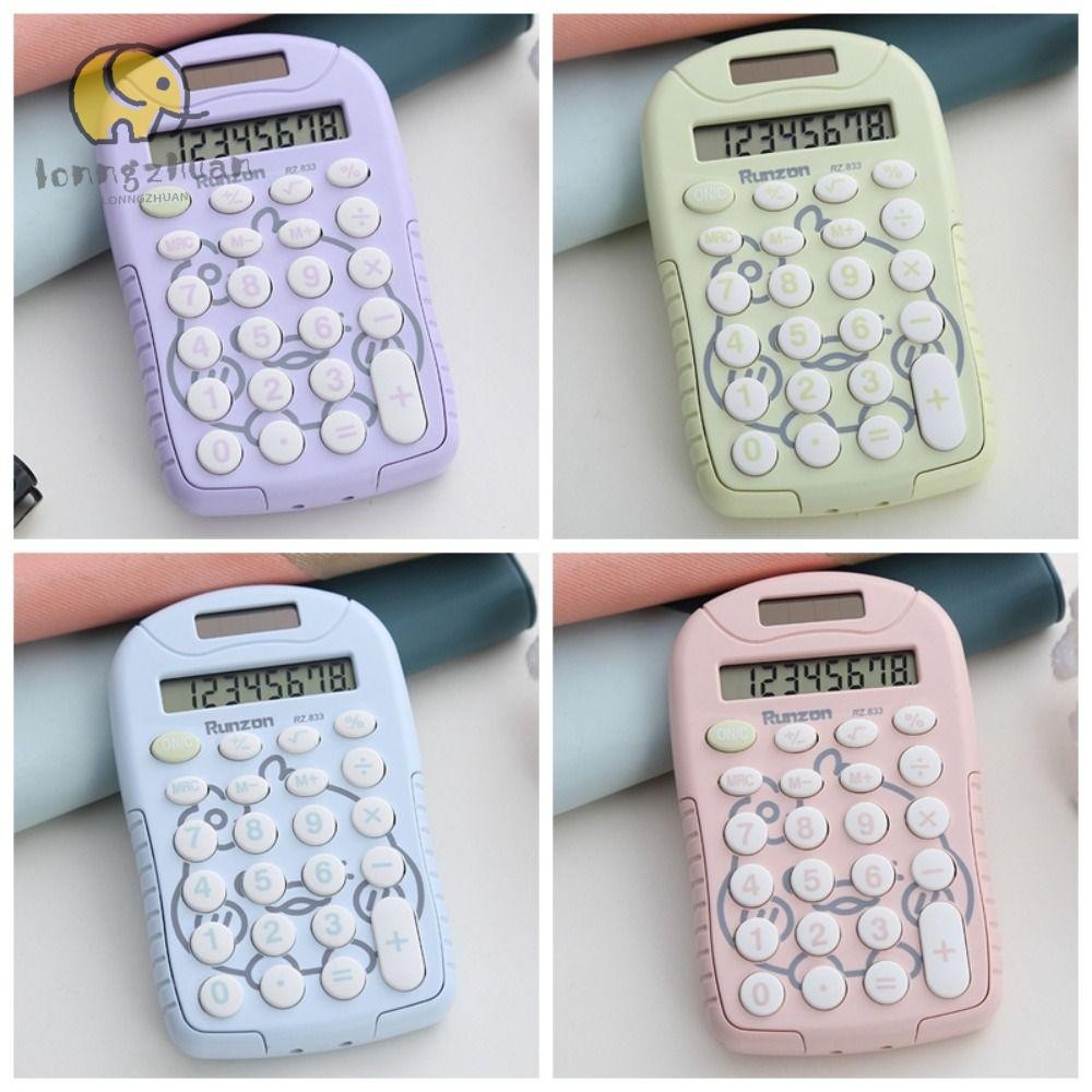LONNGUVO Electronic Calculator, Silicone Button Mini Keyboard ...