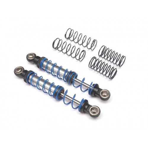 2 Pcs Team Raffee Co. Aluminum Double Spring Shocks for Crawlers Black ...