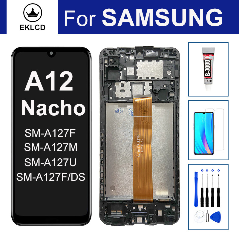 Genuine For Samsung Galaxy A12 Nacho A127 A127F / DS LCD Screen Touch Digitizer Assembly ...