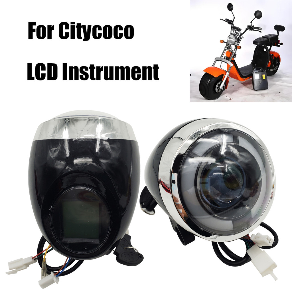 LCD Instrument For Citycoco Electric Scooter Angel Eye 60V Speed Power ...