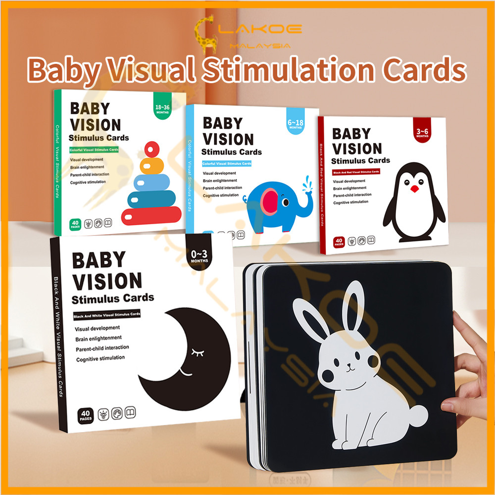 lakoe Flash Card for Baby Black and White Cards for Baby Sensory Cards ...