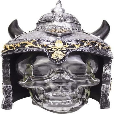 Vikings Skull Flask Creative Ghost Glass Flask Personalized Household ...
