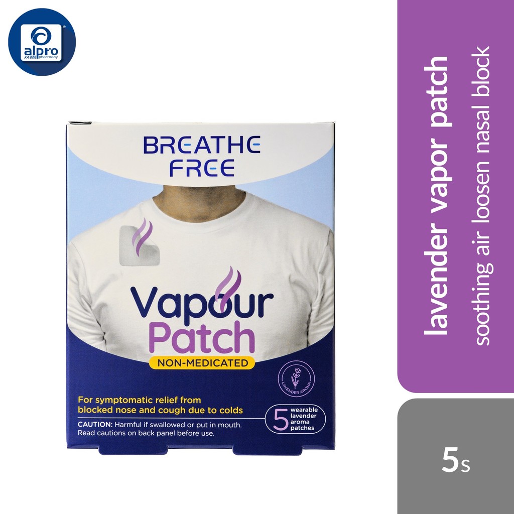 Breathe Free Vapour Patch Adult | Soothing Air Loosen Nasal Block ...
