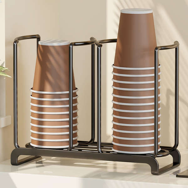 tempat letak cawan plastik Desktop display rack Pemegang cawan simpanan ...