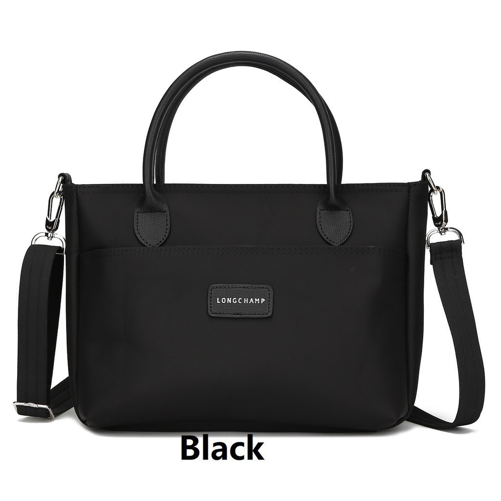 Long Champ(6001) -2 zipper -longchamp sling bag short handle with long ...