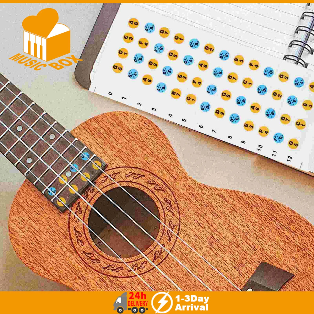 Ukulele Decals Fretboard Note Decals Sticker for Ukulele Beginners ...