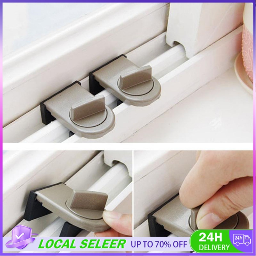 Sliding Door Lock Adjustable Safety Lock Anti-theft Lock Sliding Move ...