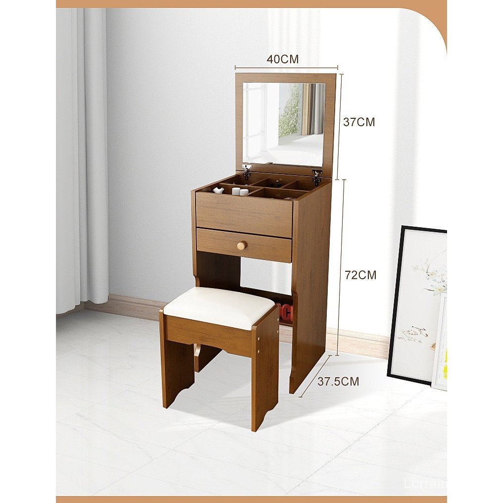Modern Simple Small Apartment Dressing Table Bedside Clamshell Dressing ...