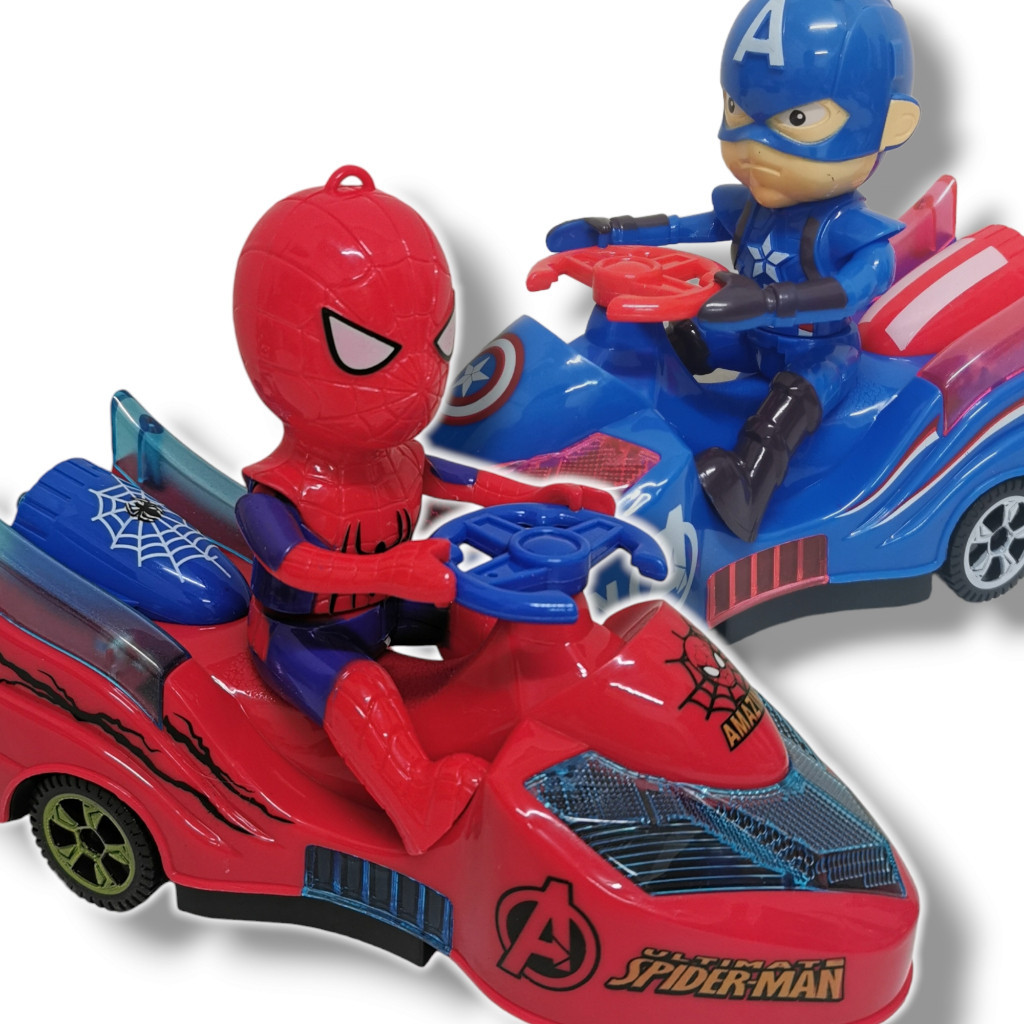Battery Operated Knight Union Twist Car Series Spiderman & Captain ...