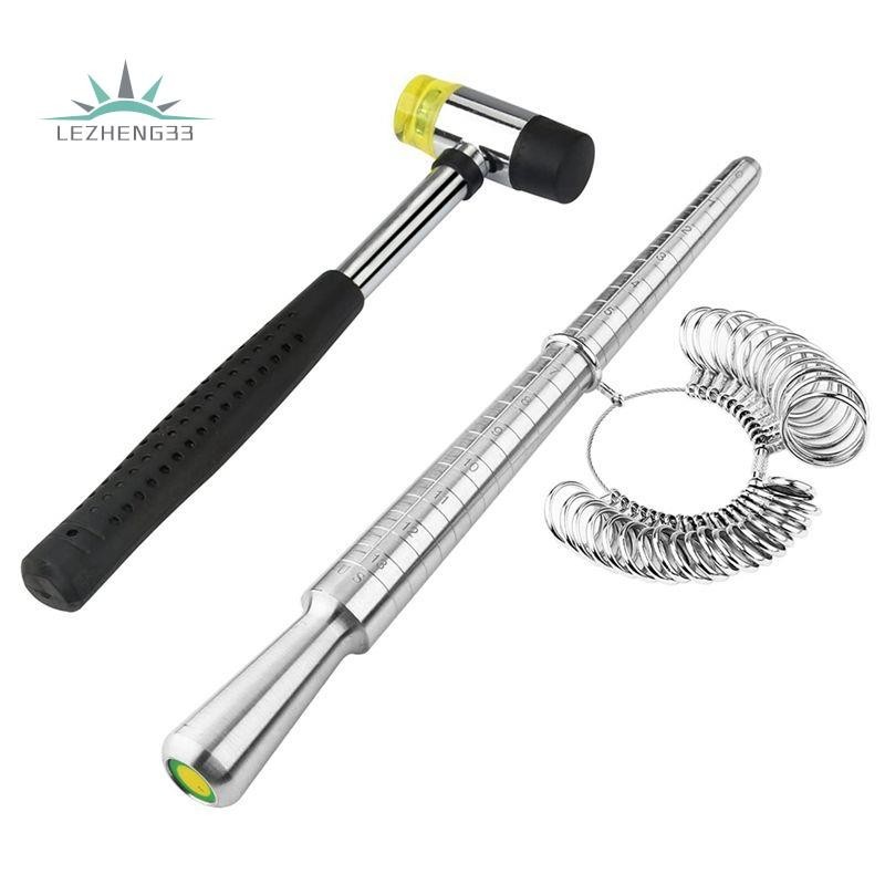 Ring Size Measuring Tool with Metal Ring Mandrel, Ring Gauges Finger ...