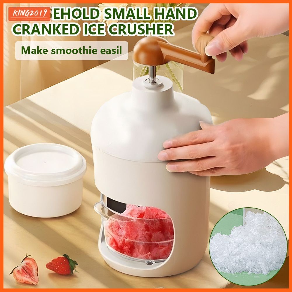 Shaved Ice Machine Home Small Manual Ice Crusher Hand-shake Ice Sand ...