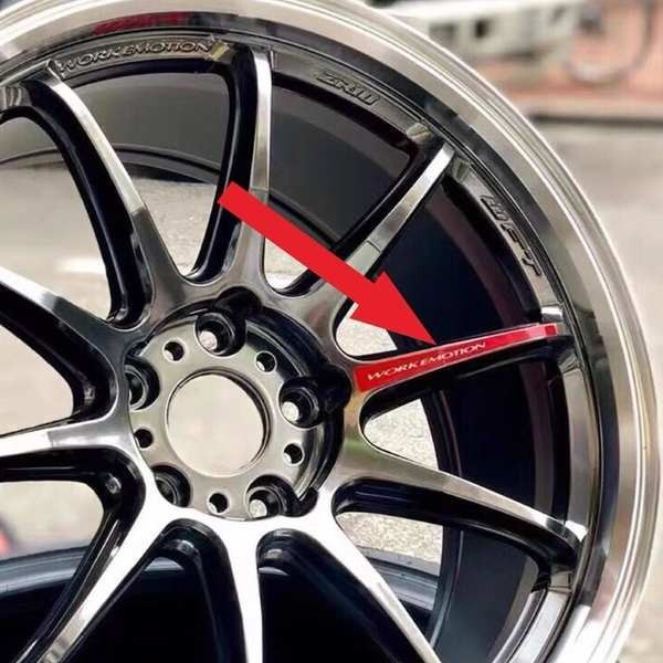 Rim sticker Sesuai untuk Work Emotion ZR10 Wheel Wheel Modifling Car ...
