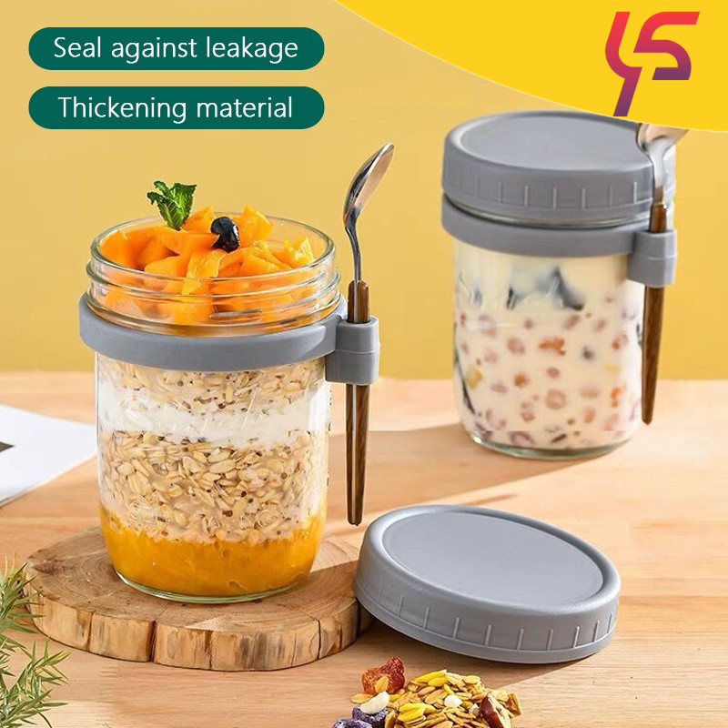 Oatmeal Cup Overnight Oats Breakfast Cup Sealed Cup Yogurt Cereal Cup ...