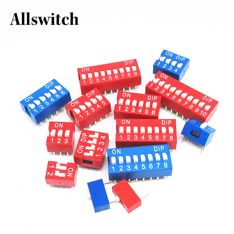 Toggle Switch 2.54mm Slide Type Switch Module 1 2 3 4 5 6 7 8 9 10 12 ...
