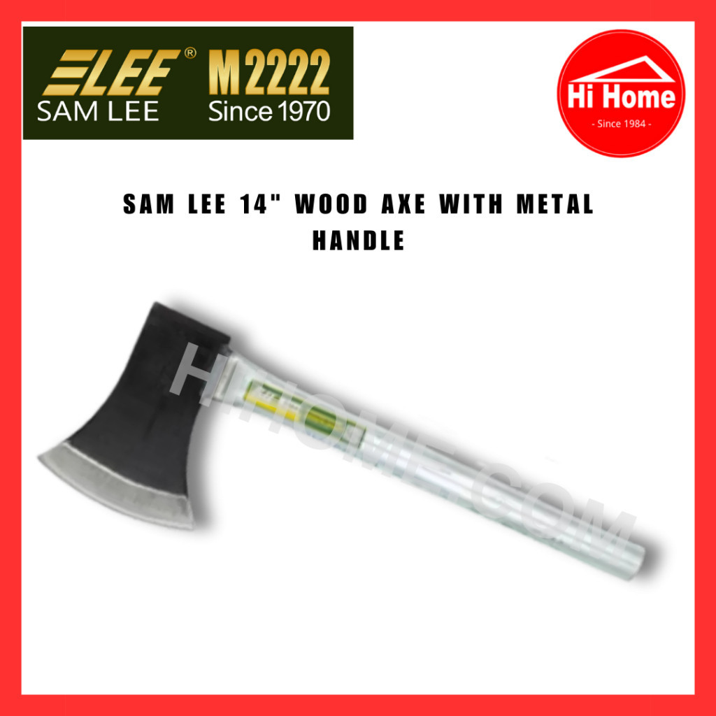SAMLEE 14" Japan Spring Steel Wood Axe Metal Handle Wood Chopping ...