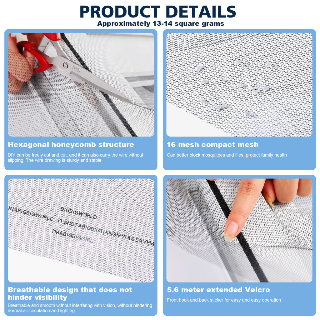 Room Anti Mosquito Net Screen Kitchen Insect Nets Door Indoor Bug ...