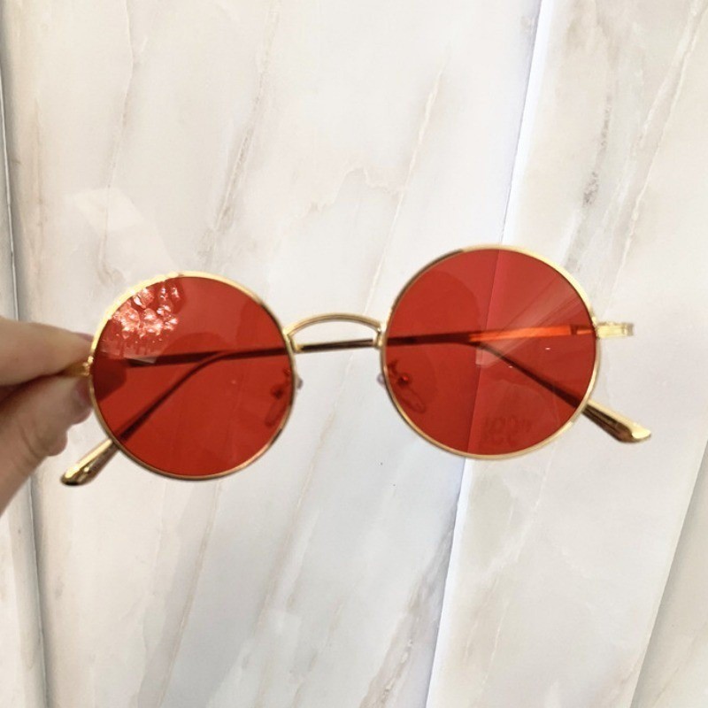 Classic Round Glasses Sunglasses Retro Men's Women's Fashion Eyewear | Shopee Malaysia