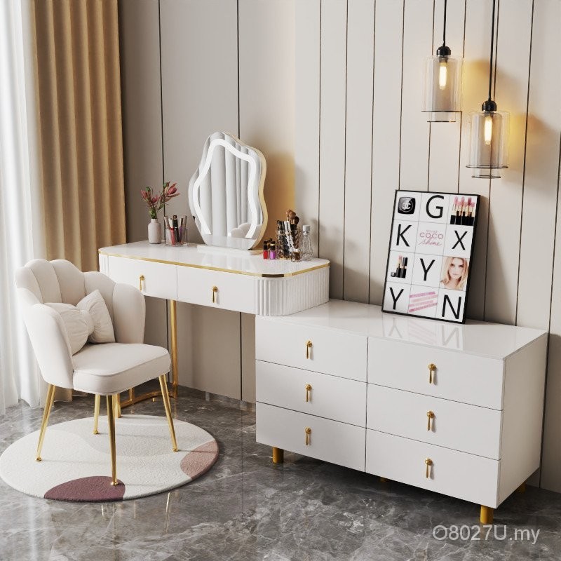 Light Luxury Dressing Table Bedroom Modern Simple Dressing Table Solid ...