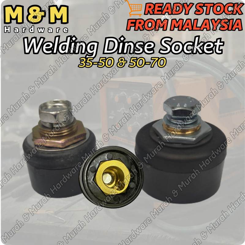 MIG / TIG Dinse Socket Quick Connector Welding Cable Dinse Adaptor Panel Socket 35-50mm, 50-70mm ...