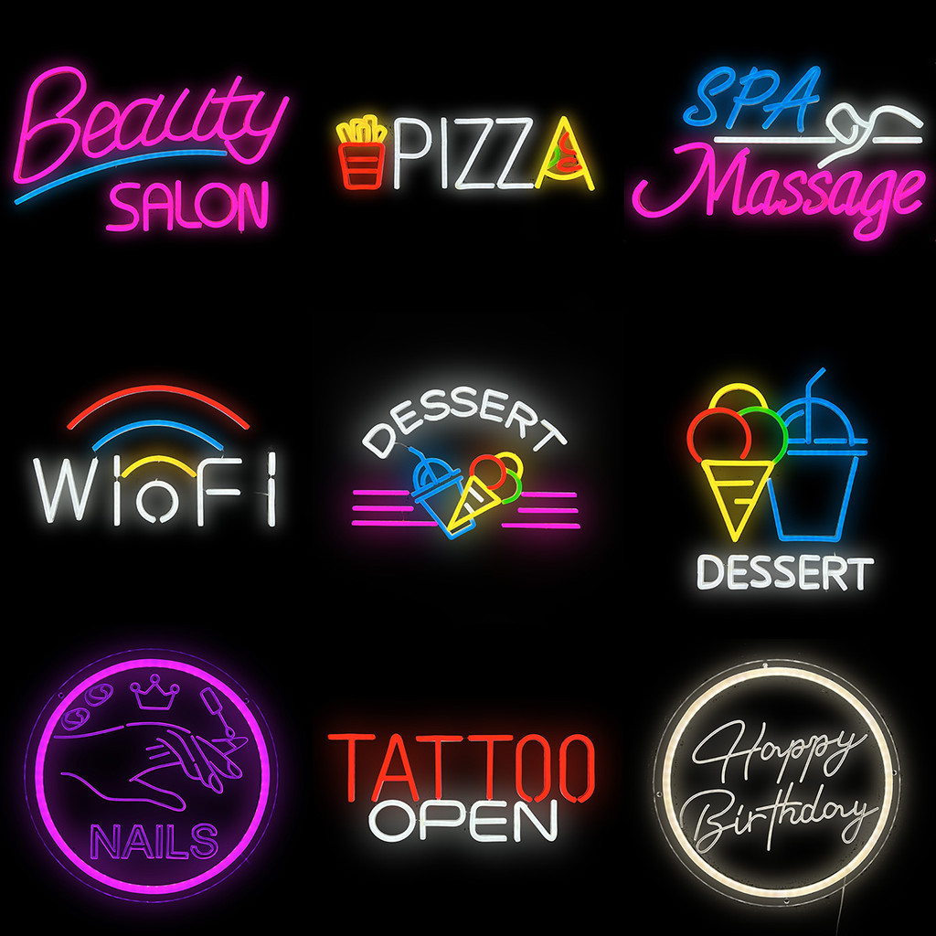 Spa Massage Beauty Salon Nails Tattoo WIFI Sign - Acrylic Backboard ...