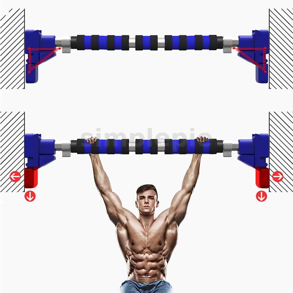 Max Load 500kg Door Horizontal Bars Workout Push Up Training Steel Bar ...