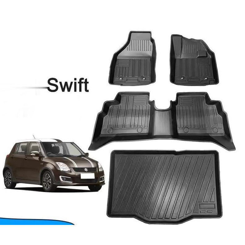 TPE RHD Car Floor Mat For Suzuki Swift 2016 2017 2018 2019 2020 Car ...