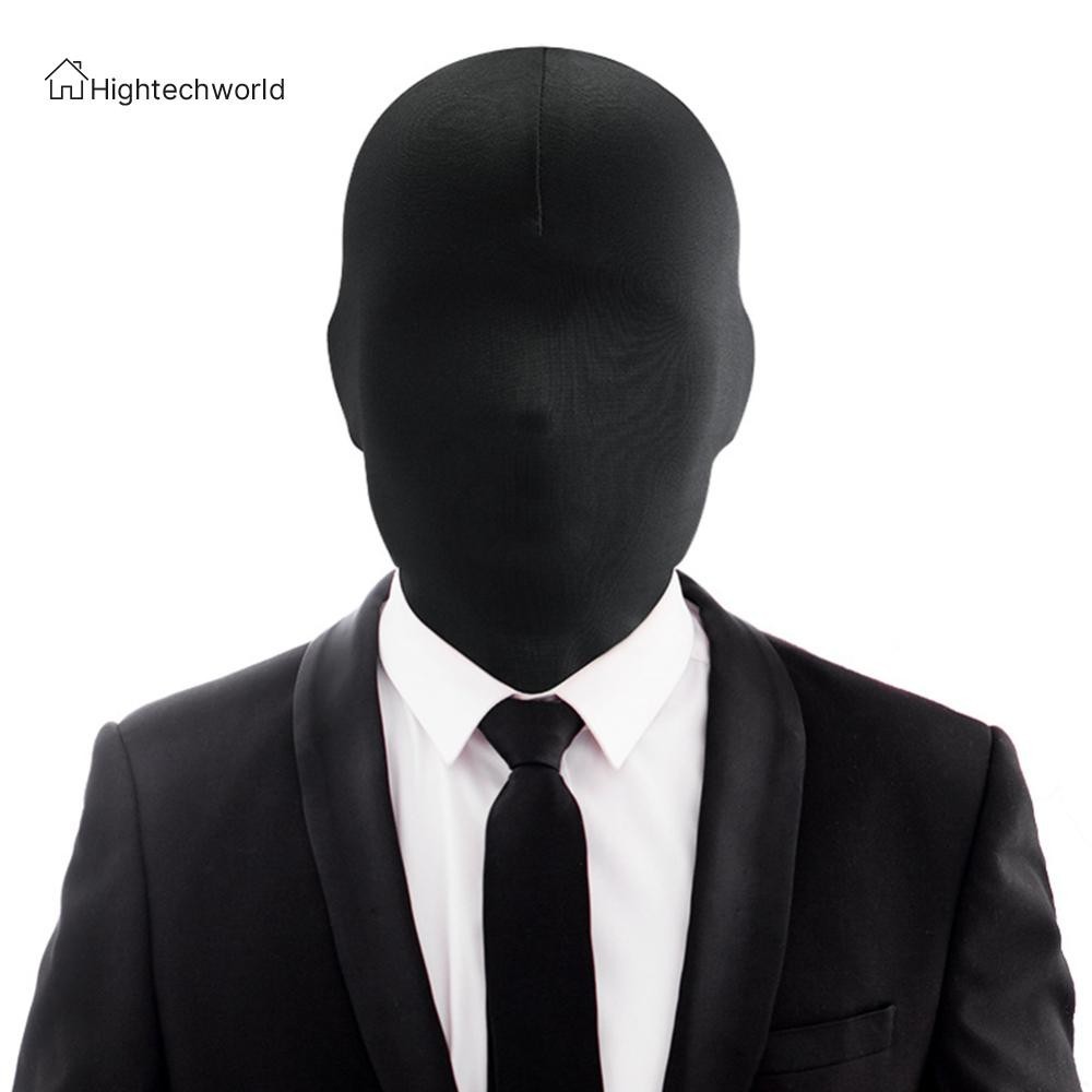 [Hightechworld.my] Black No Hole Face Mask Breathable Ice Silk Fabric ...
