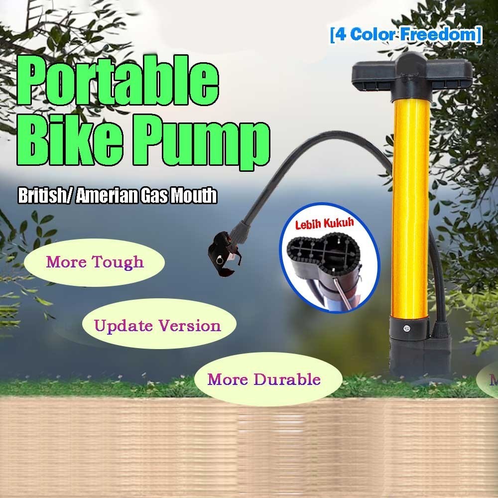 Portable Bicycle Pump Head Air Hand Pumps Tire Bike Motor Hand Air Pam ...