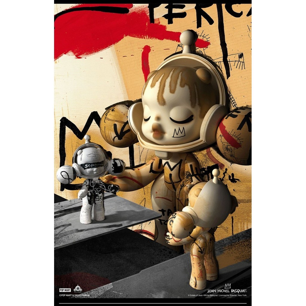 P POPMART POPMART Skullpanda Skullpanda 400% SP Figure Ninagawa Real ...