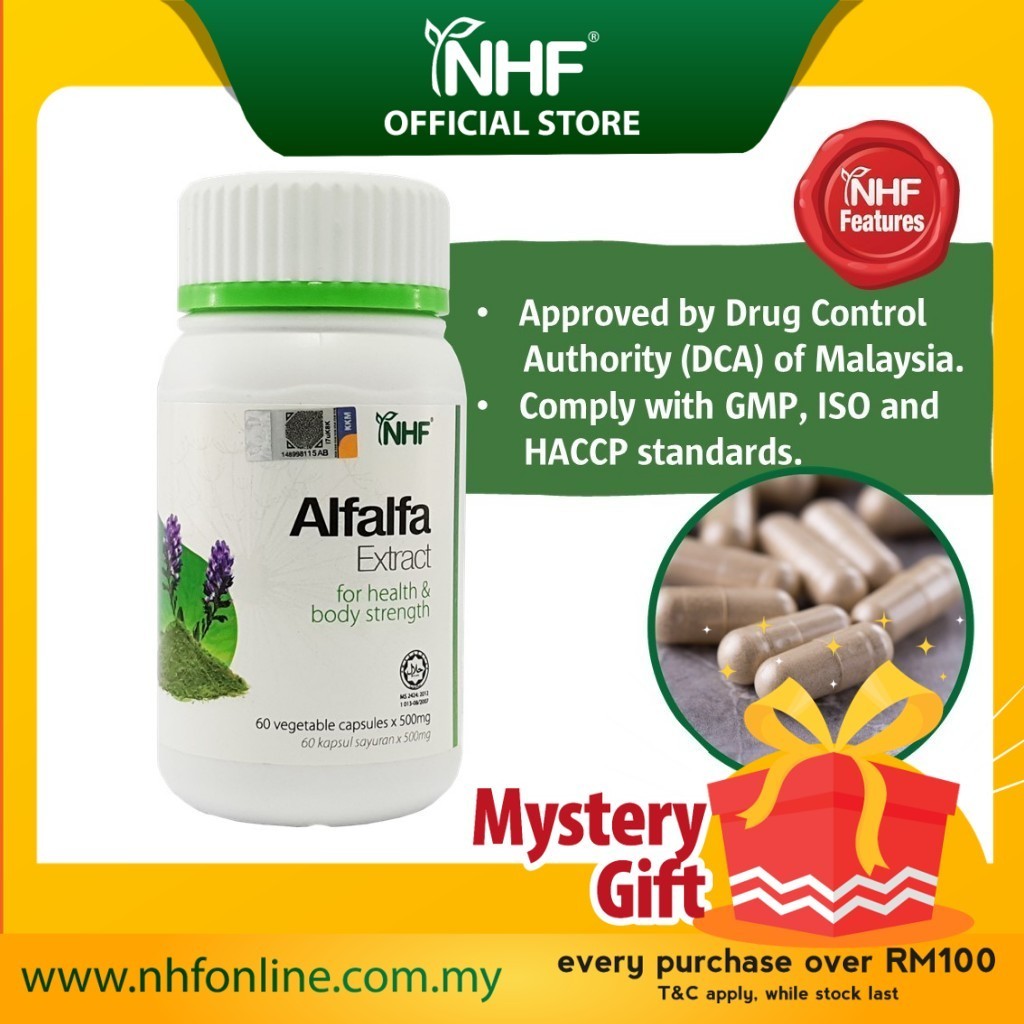 NHF Alfalfa Extract (60 Capsules) | Shopee Malaysia