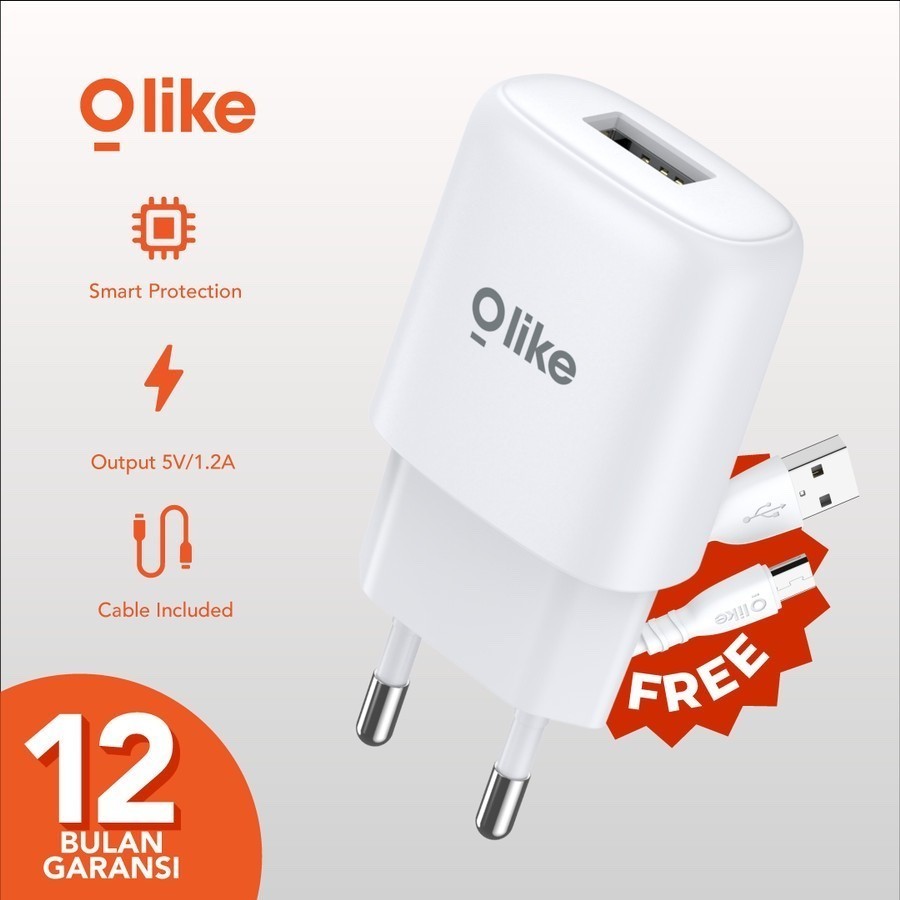 Olike ]- Olike Charger Head Charger 6W USB Adapter+Micro USB C102 Cable ...