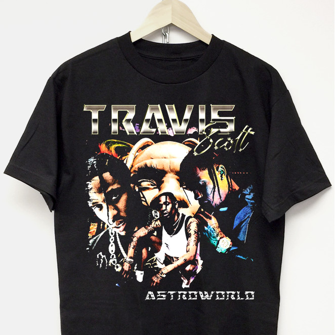Travis T-Shirt Scott Rap Tour Merch Kanye Drake Lil Yachty Astroworld ...