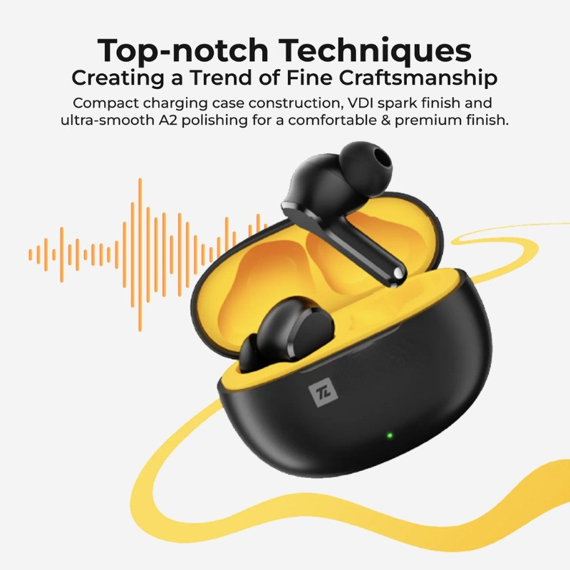 Techlife Buds T100 TWS Wireless Earphones 5.3 Bluetooth In-Ear Earbuds ...
