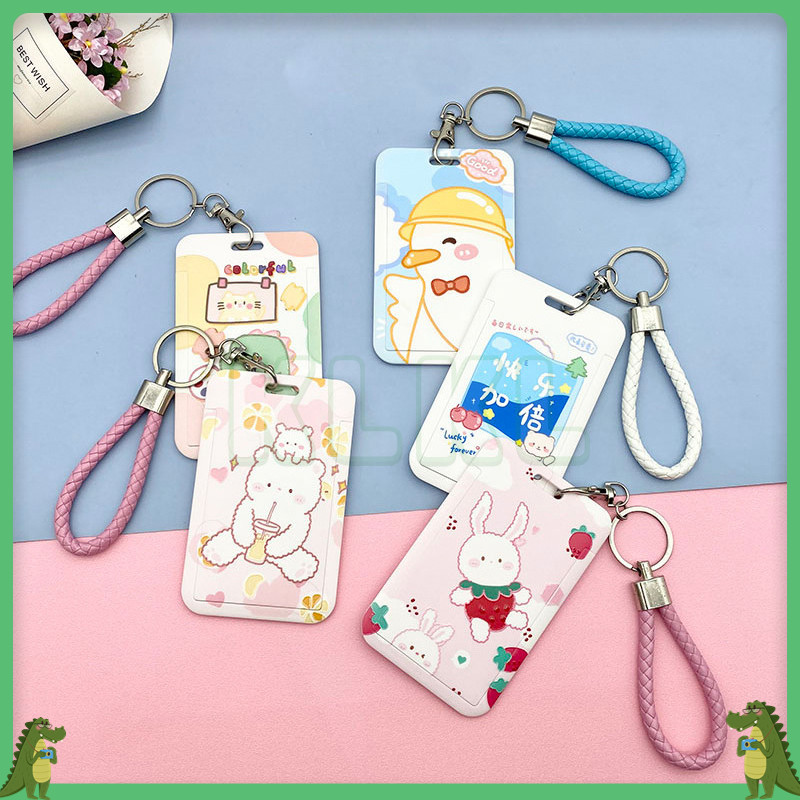 GANTUNGAN KLKL Id Card Cute Nametag Custom Case Id Card Leather Id Card ...