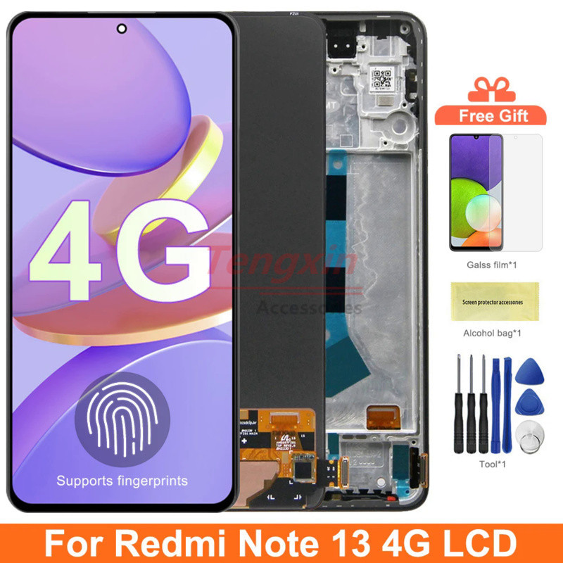 AMOLED Screen for Xiaomi Redmi Note 13 4G 23129RAA4G 23124RA7EO Lcd ...