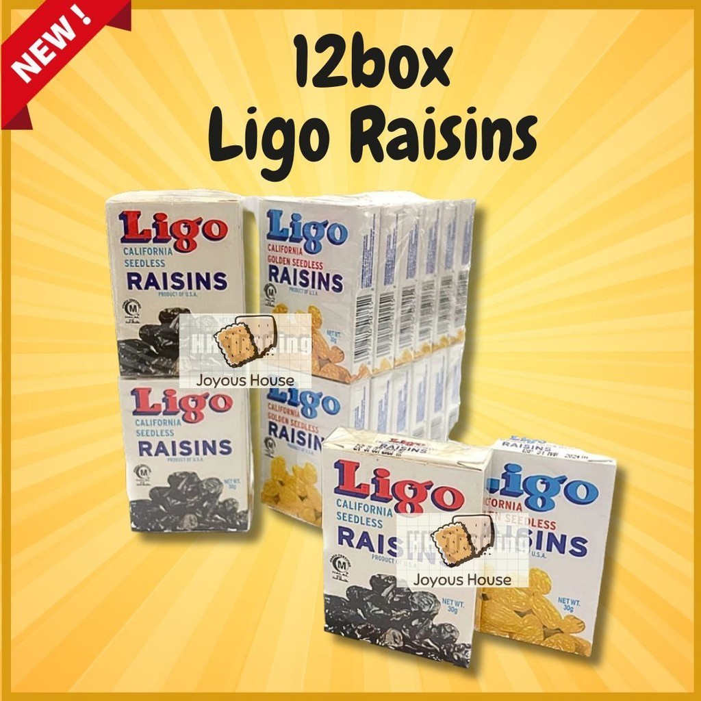 30g x 12’s LIGO CALIFORNIA SEEDLESS RAISINS / GOLDEN SEEDLESS RAISINS ...