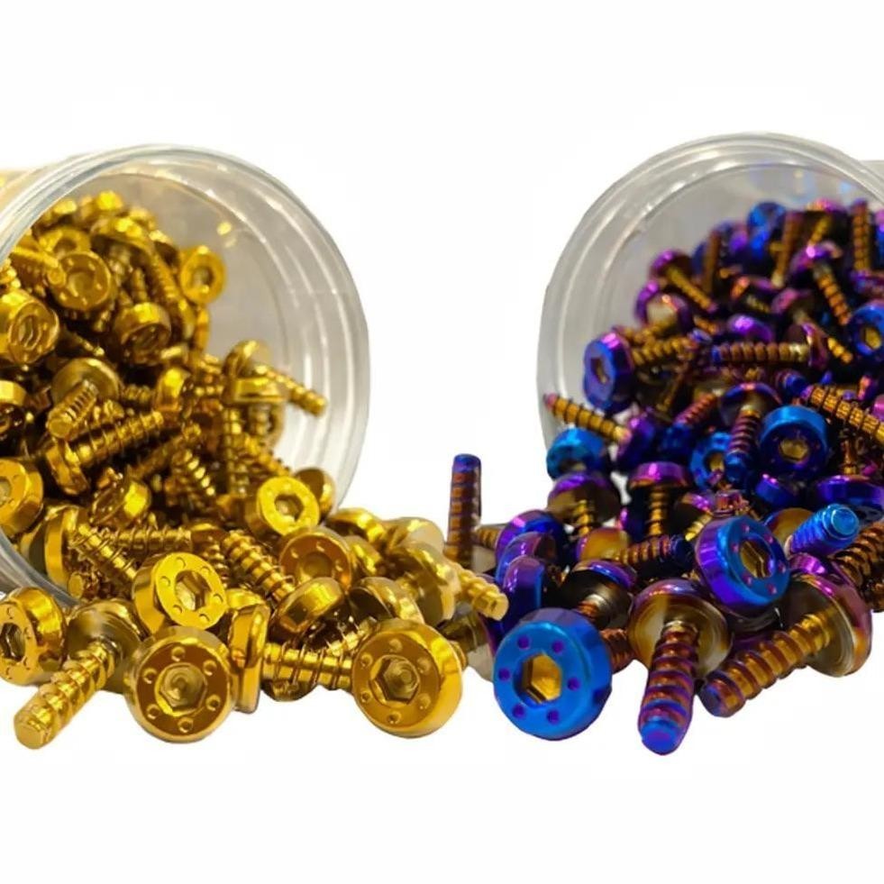 SCREW NUT TITANIUM M5X15 (1PCS) | Shopee Malaysia