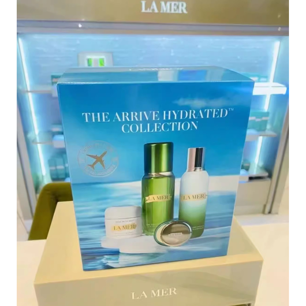 La mer Water Moisturizing Four piece face cream 60ml+Essence Water 150m+Cream 125ml+lipstick 9g ...