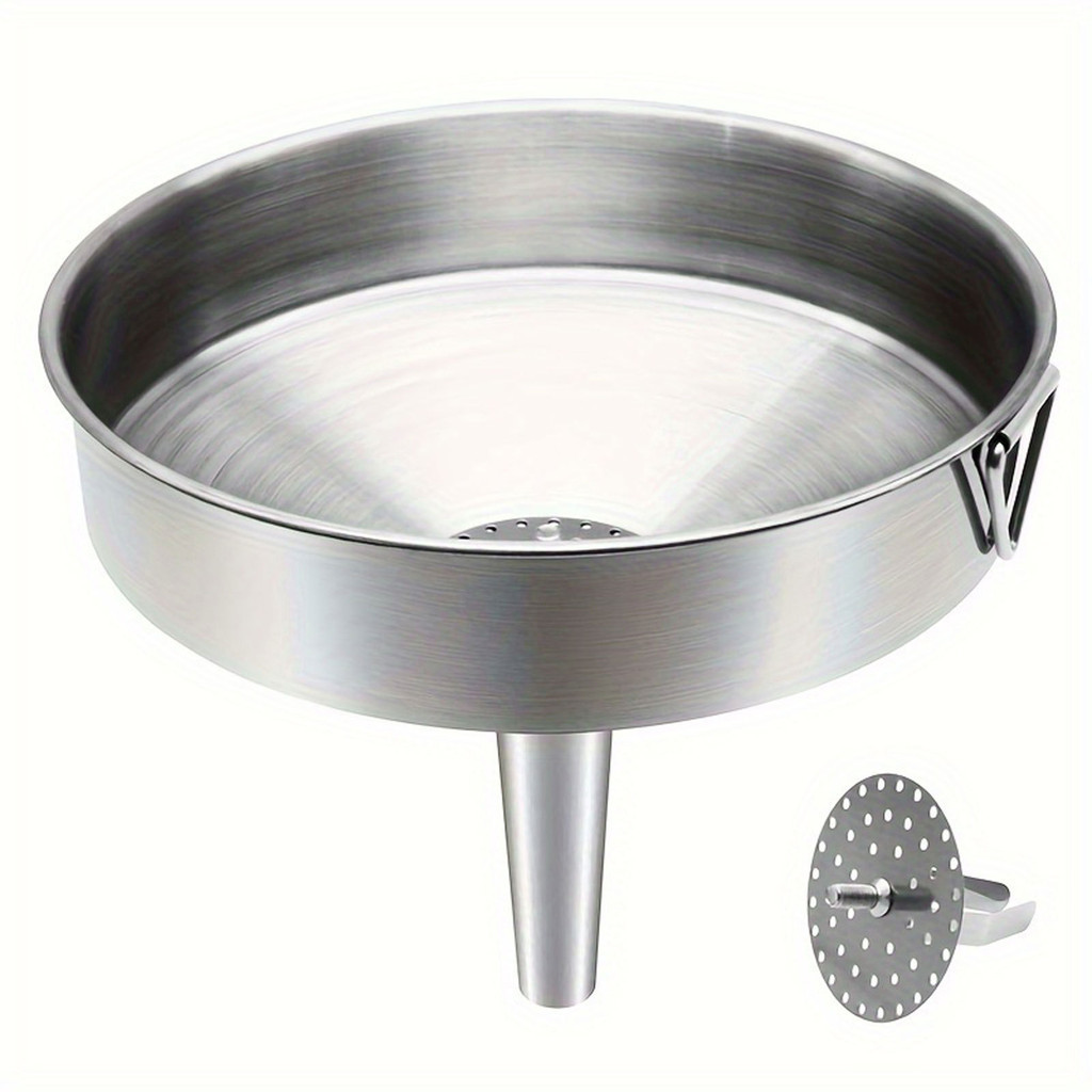 HG Stainless Steel Kitchen Funnel Set for Filling Bottles Mini Metal ...