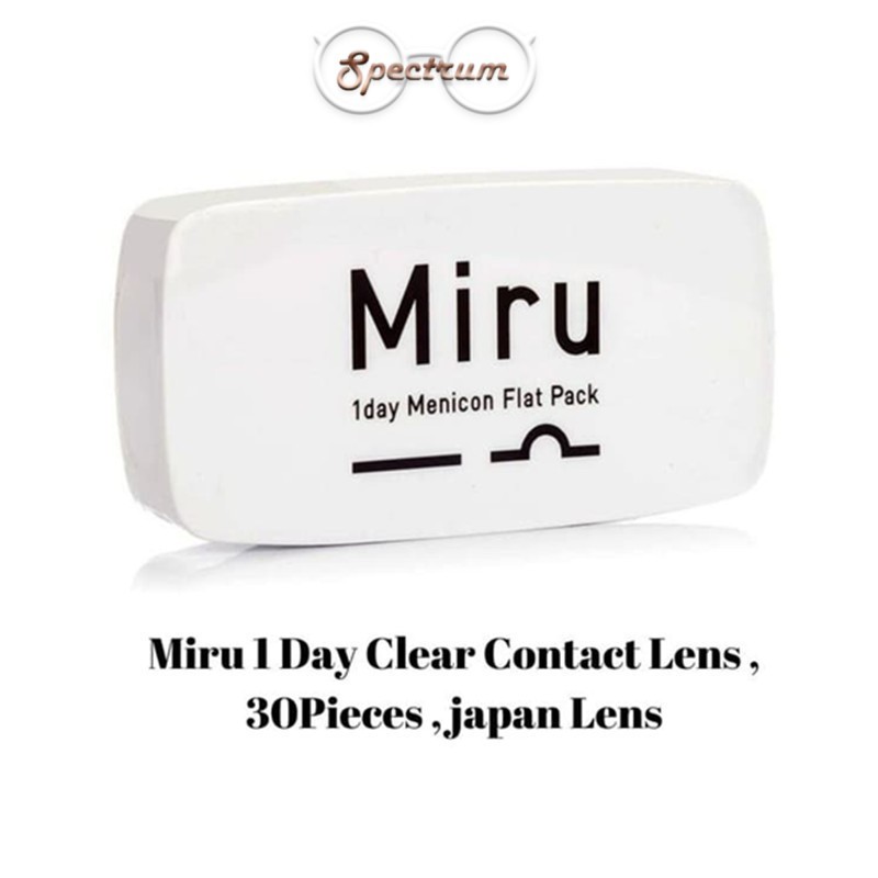 (30 PCS) Miru 1 Day Daily Disposable Clear Contact Lenses | Shopee Malaysia