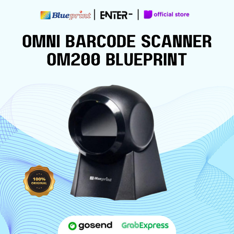 Omni Barcode Scanner OM200 BLUEPRINT 2D Auto Scan, QR code & Barcode ...