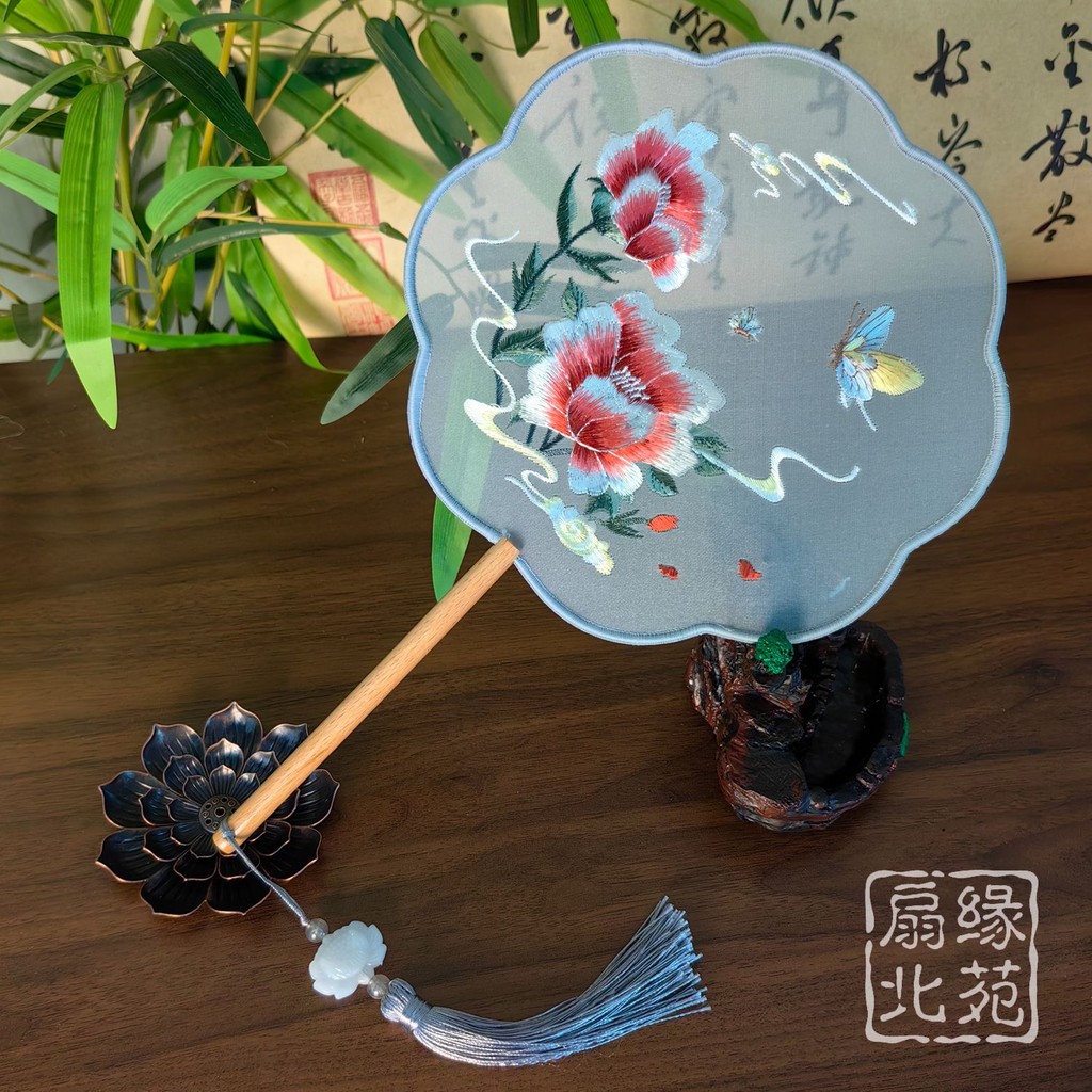 Double-Sided Performance Fan Hanfu Chinese Style Ancient Fan Cheongsam ...
