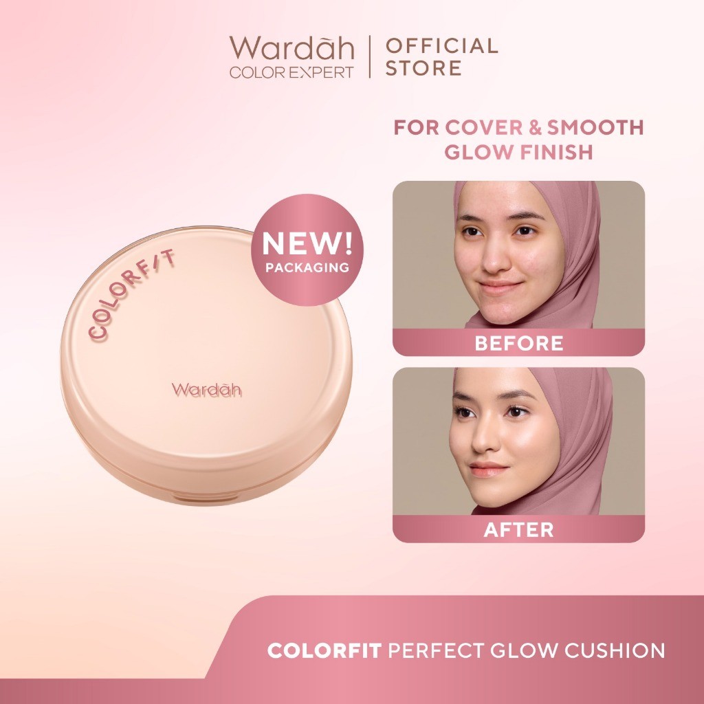 [New Shades!] Wardah Colorfit Perfect Glow Cushion 15 g - Medium-High ...